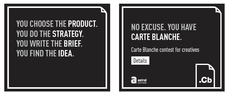 The Seventh Edition of the Carte Blanche Contest for Creatives Returns ...