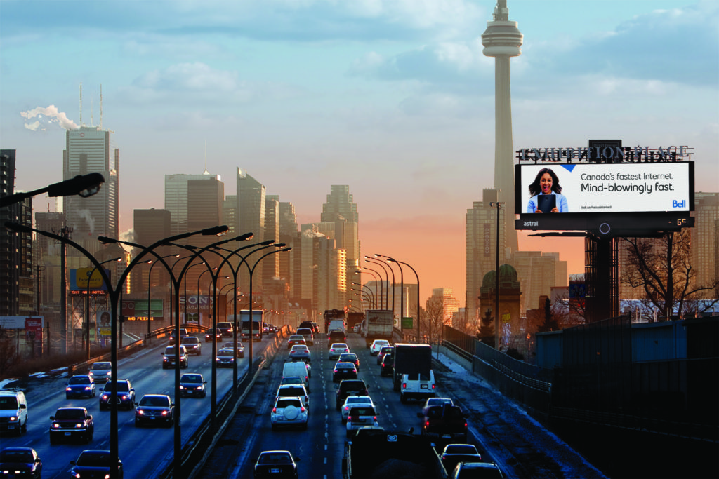 Digital large format advertising - Bell Media