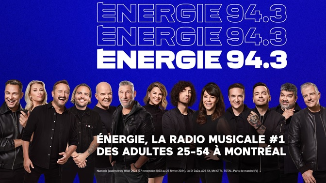 ÉNERGIE 94.3 et 107.3 Rouge toujours en tête des radios musicales ...