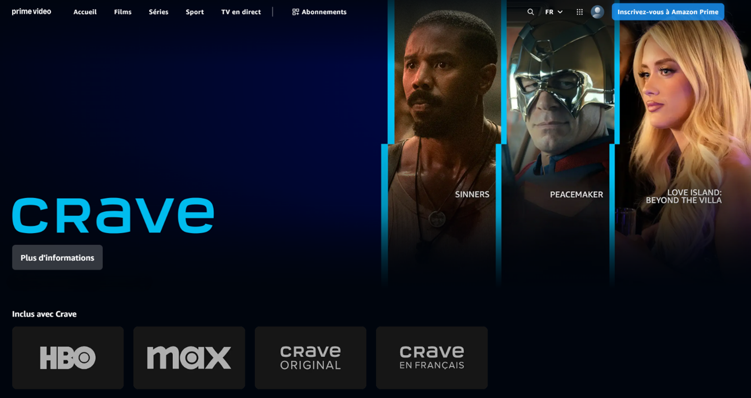Lancement du forfait Crave Standard avec pubs sur les chaînes Prime ...